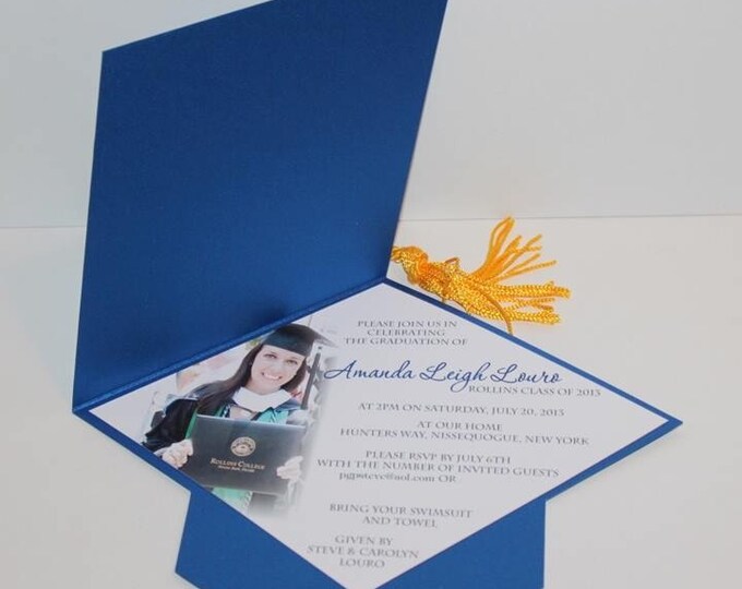 Graduation Cap Invitation | Etsy