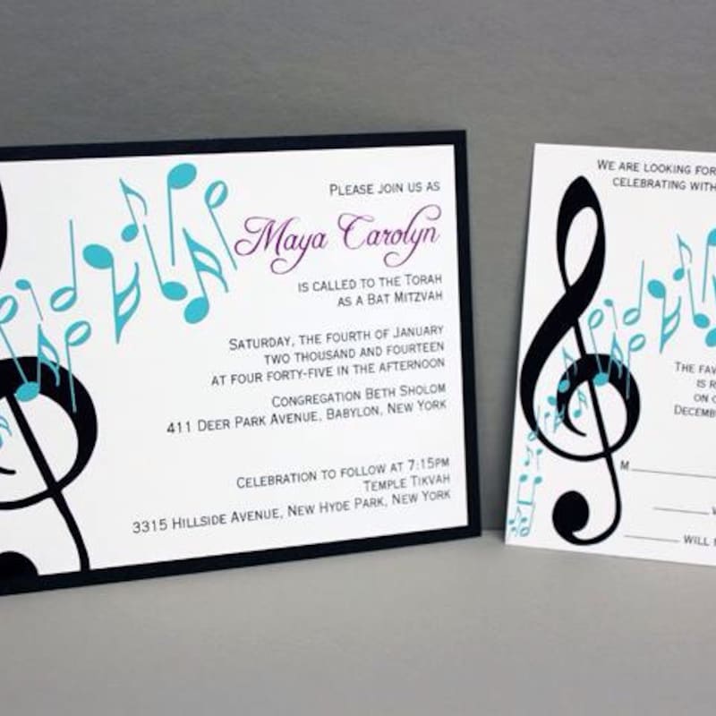 Music Theme Mitzvah - Etsy