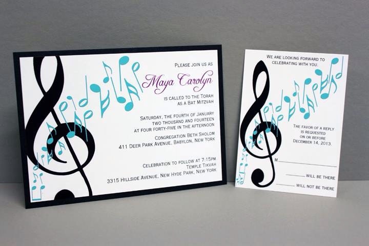 Music Note Invitation - Etsy