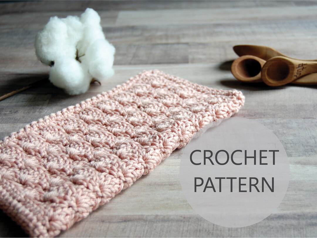 Shell Cloth Crochet Dishcloth / Washcloth Pattern | Vintage | Farmhouse ...