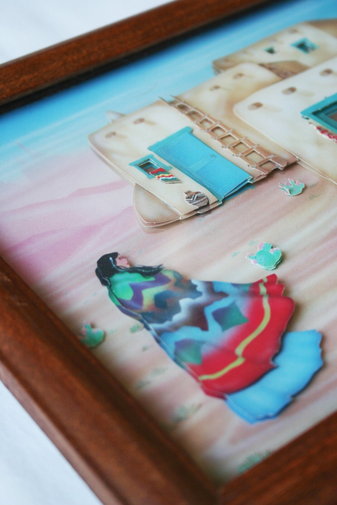 3D Framed Native American Art Print #2 - Etsy