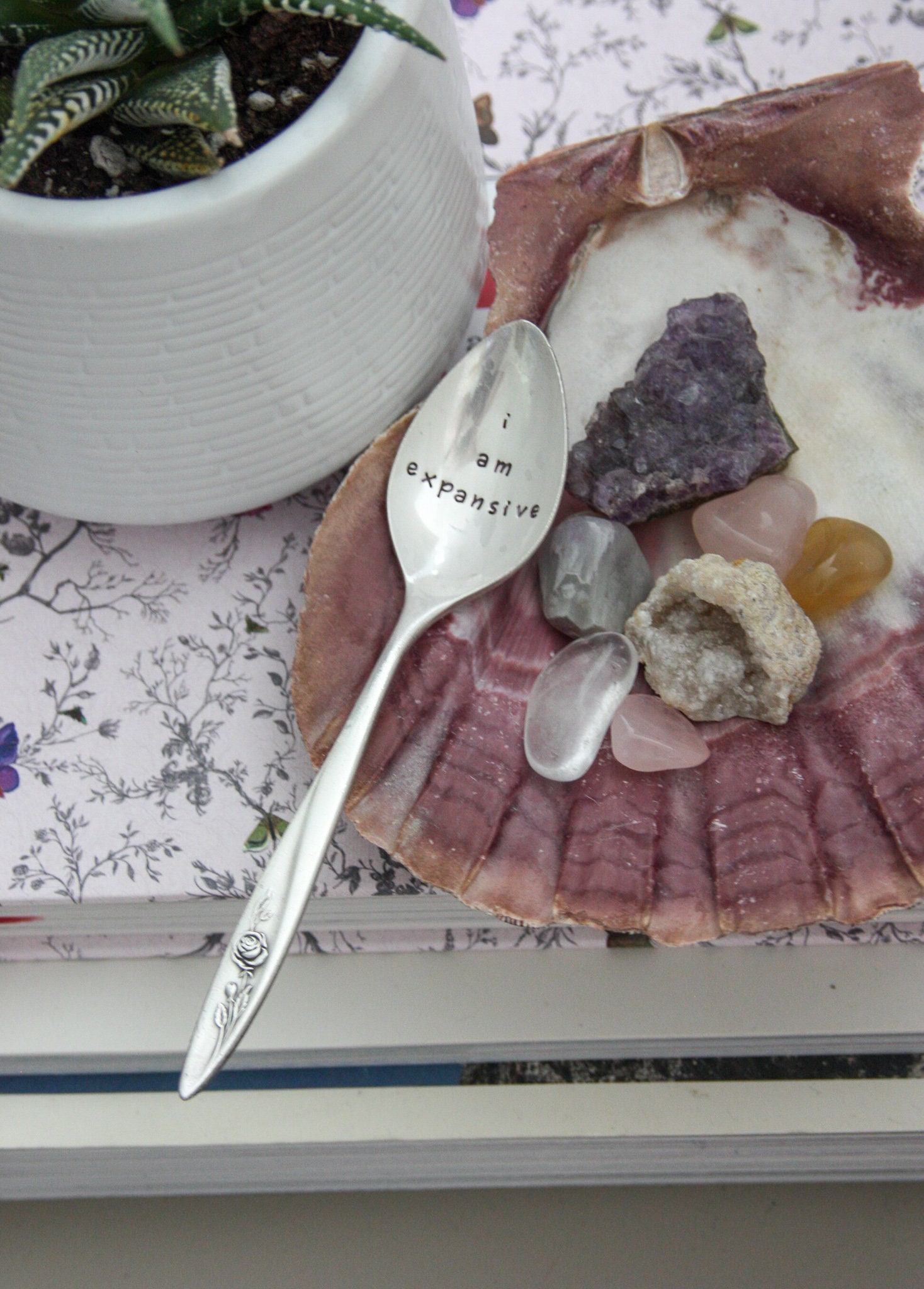 I Am Expansive Stamped Spoon Positive Affirmations Self-care | Etsy