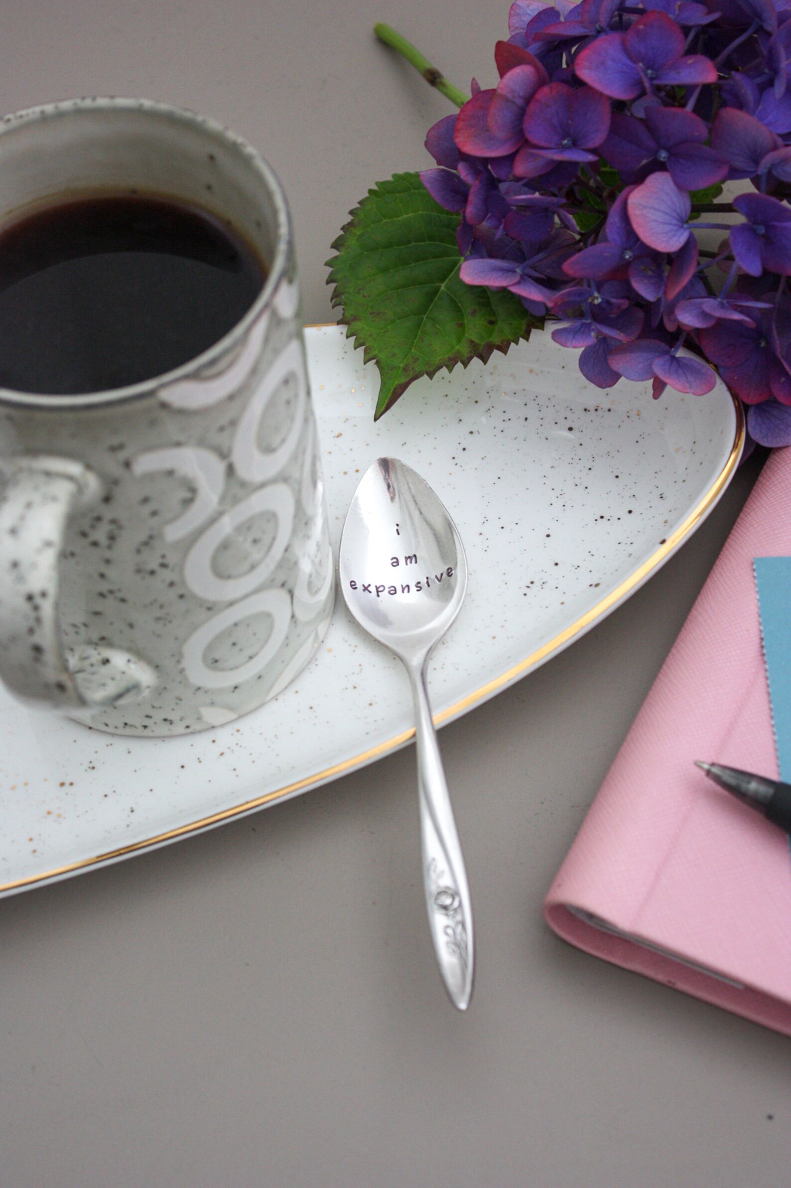 I Am Expansive Stamped Spoon Positive Affirmations Self-care | Etsy