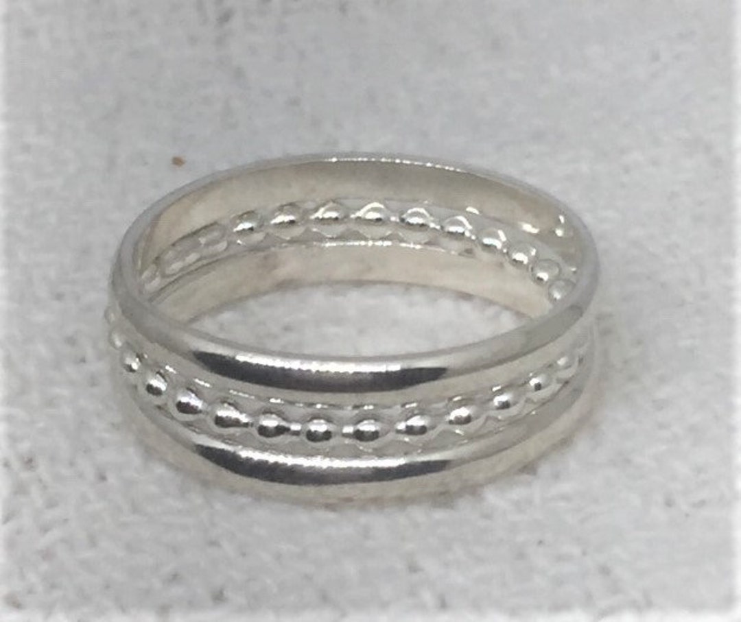 Stackable Solid Sterling Silver Rings~ Set of 3 Individual Stacking ...