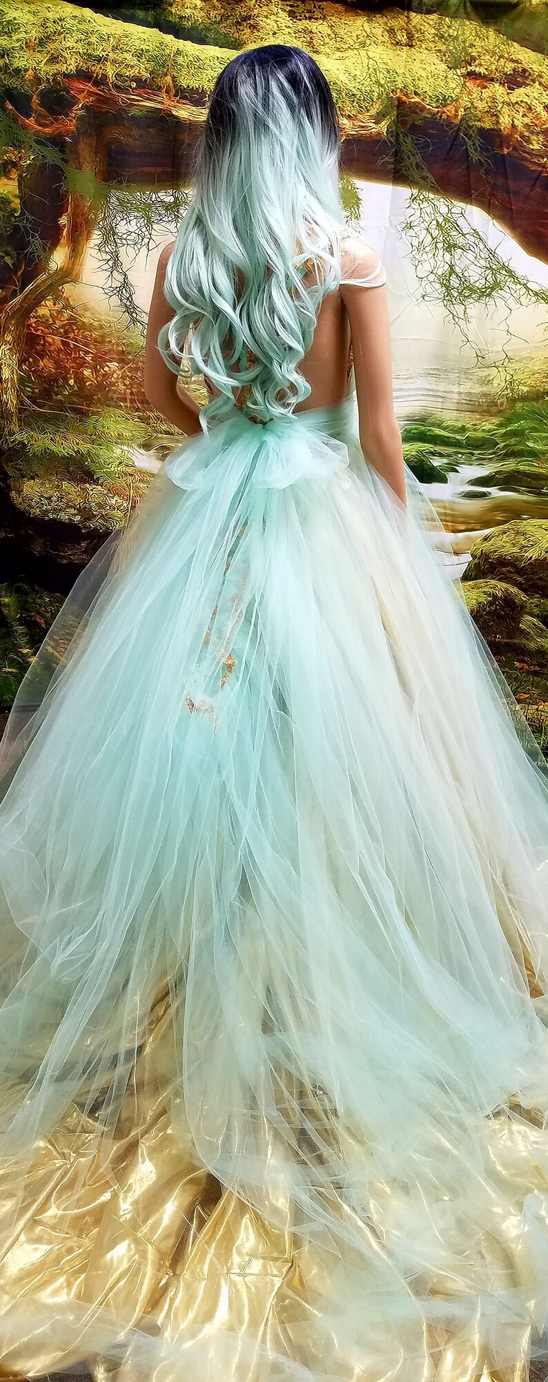 Sample Gown Set Listing Chloe Ethereal Fairy Nymph 3 Piece Mint Green ...