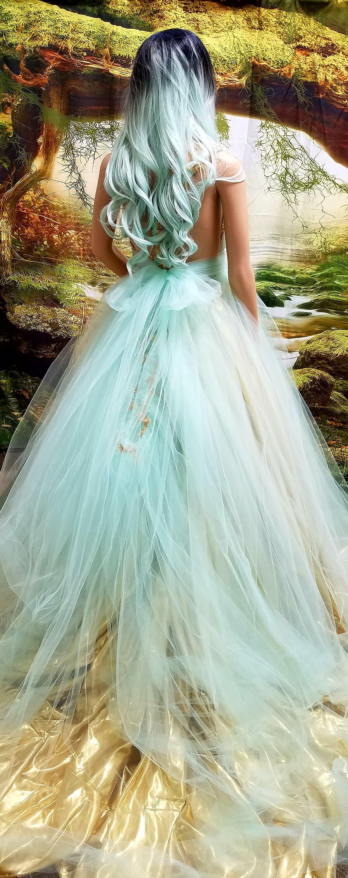 Custom Order - Chloe Ethereal Fairy Nymph 3 Piece Mint Green Tulle ...