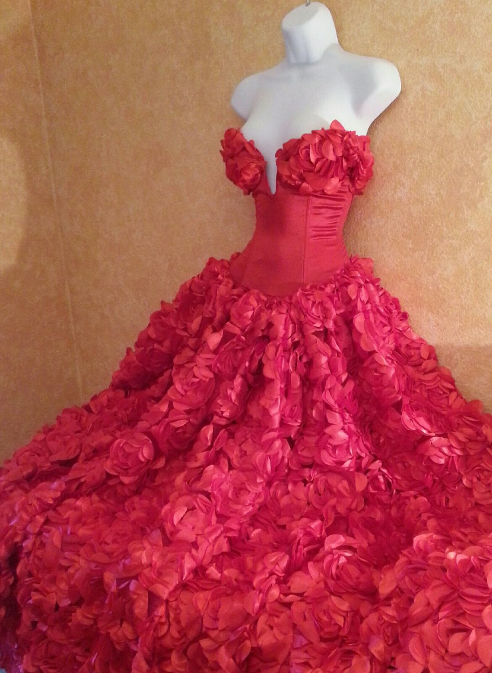 Sample Gown Listing Only / Red Rose Goddess Middle Eastern - Etsy