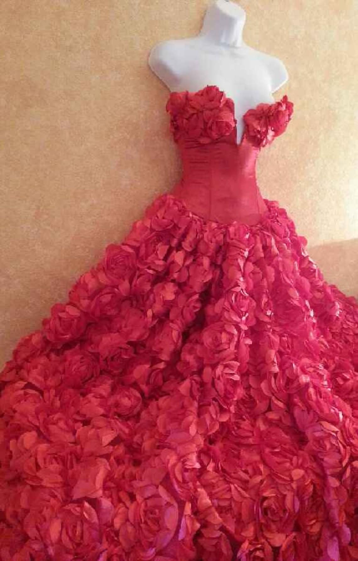 Sample Gown Listing Only / Red Rose Goddess Middle Eastern - Etsy