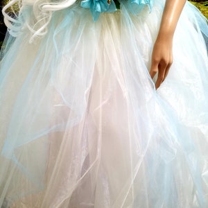 DARLENE Custom Order Fairy Nymph 3 Piece Ivory Organza & Pale Ocean ...