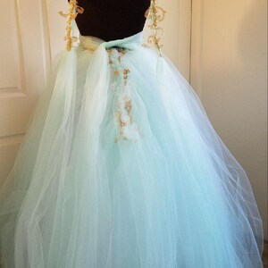 Ethereal Romantic Mint Green & Gold Lace Tulle Garden Nymph Babydoll ...