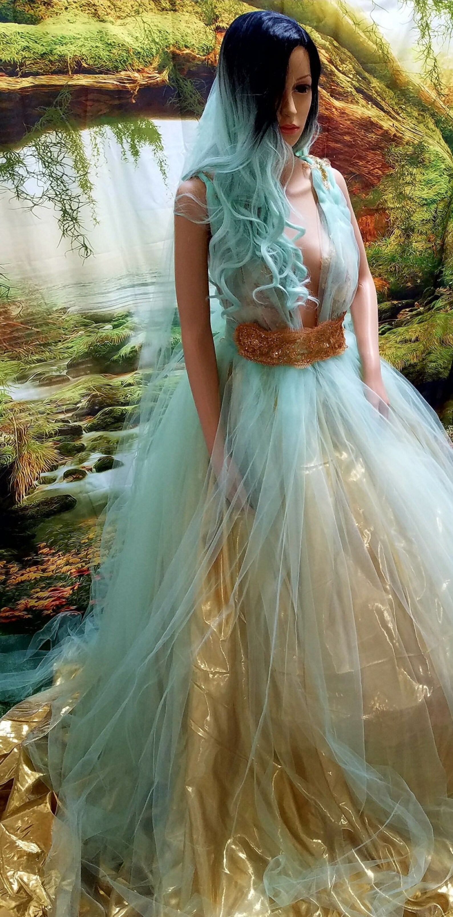 Custom Order - Chloe Ethereal Fairy Nymph 3 Piece Mint Green Tulle ...