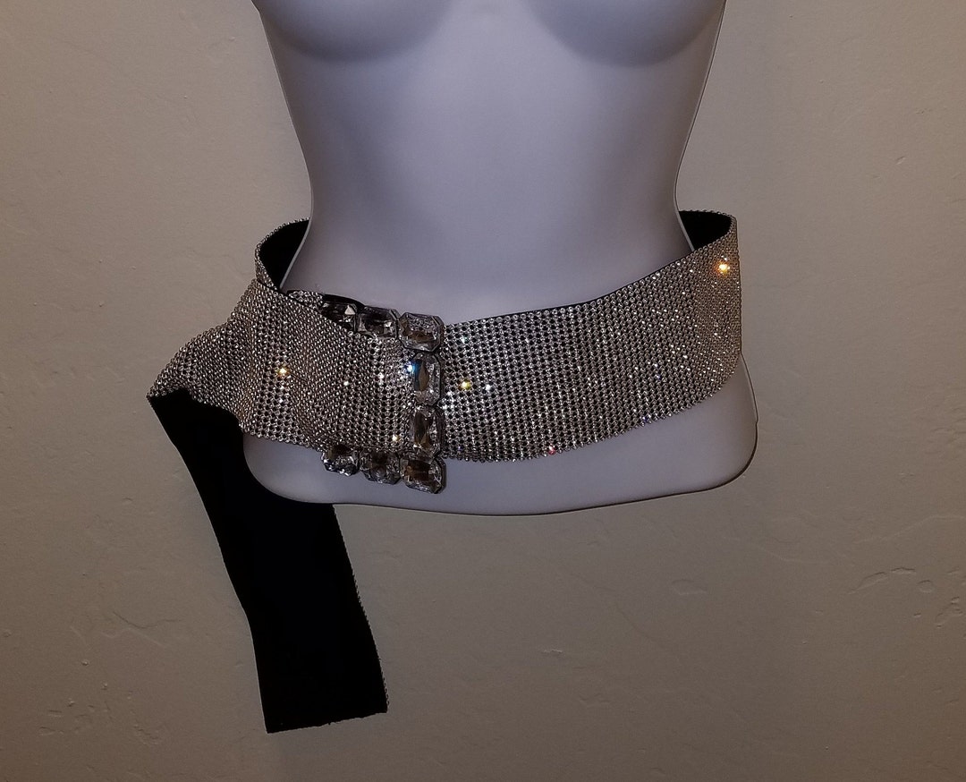 Custom Order Silver Crystal Rhinestone Bling Belt (also Available in ...