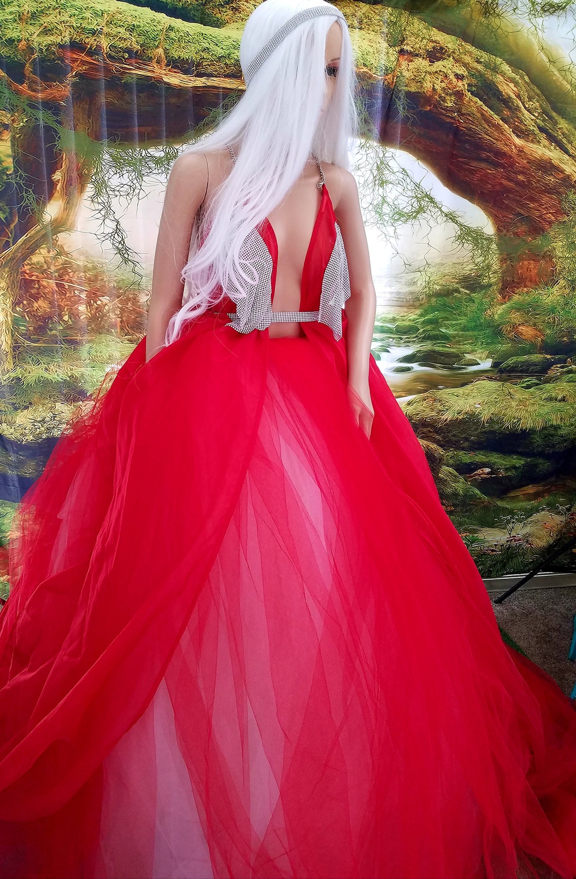 ROZENE Tulle Crystal Backless Tribal Indian Inspired Boho - Etsy