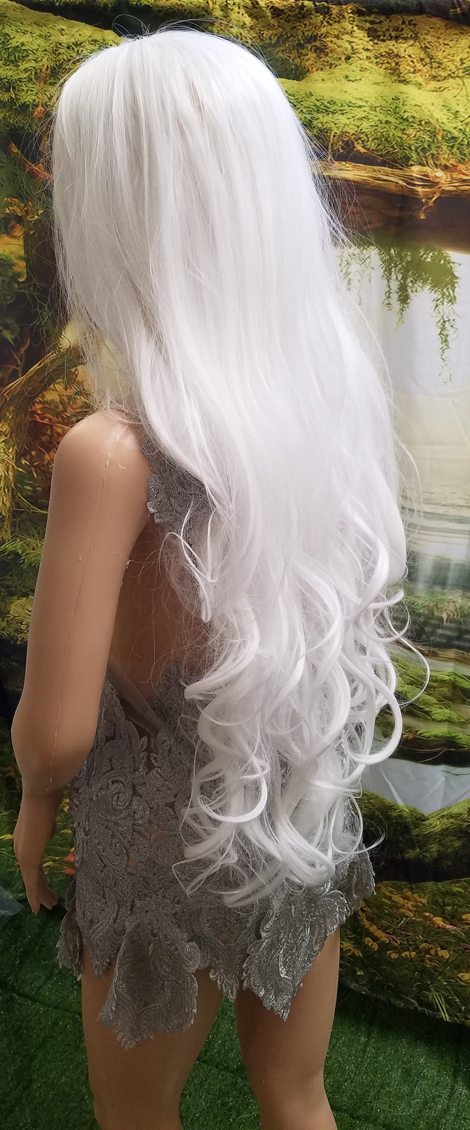 TONYA Custom Order 2 Piece Silver Baroque Mini Dress and Silver Lame ...