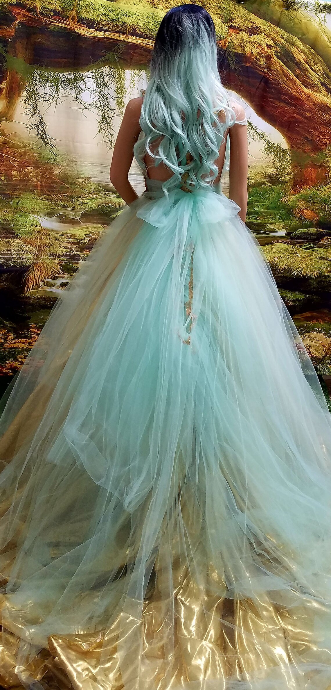 Custom Order - Chloe Ethereal Fairy Nymph 3 Piece Mint Green Tulle ...