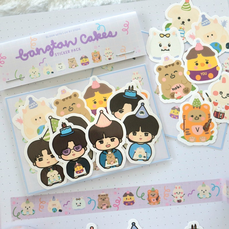 Sticker Pack Ot7 Bts - Etsy