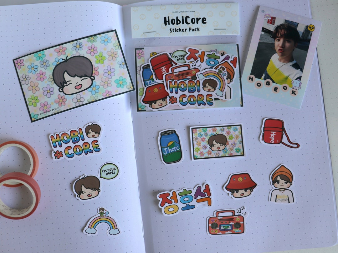 Bangtan J-HOPE Hobi Hobicore Sticker Set - Etsy