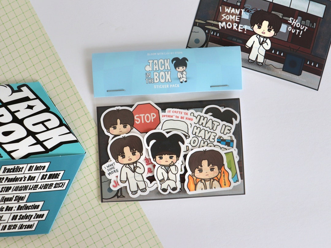 Jack in the Box J-HOPE Hobi Sticker Pack | Bangtan, JITB Hobicore More ...