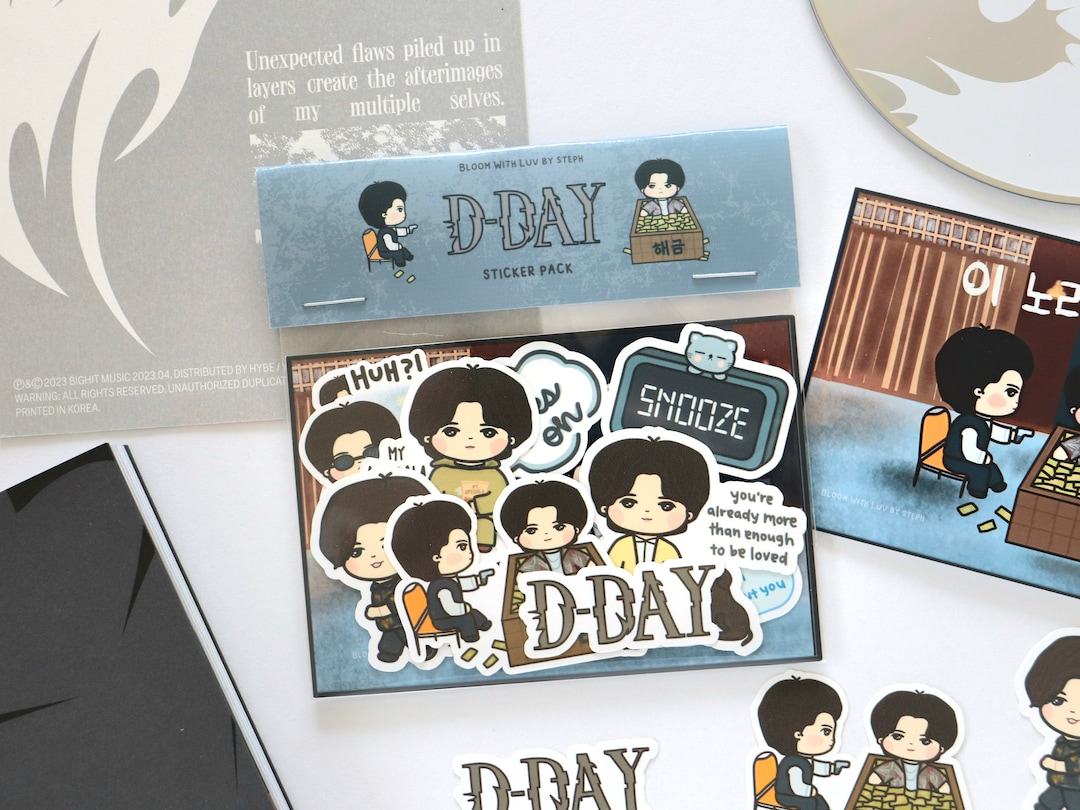 D-DAY Sticker Pack Haegeum, Amygdala Stickers - Etsy