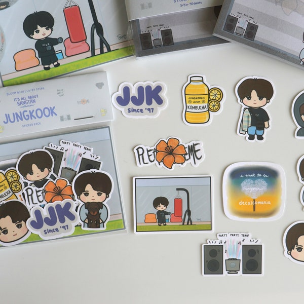 Jungkook Stickers - Etsy