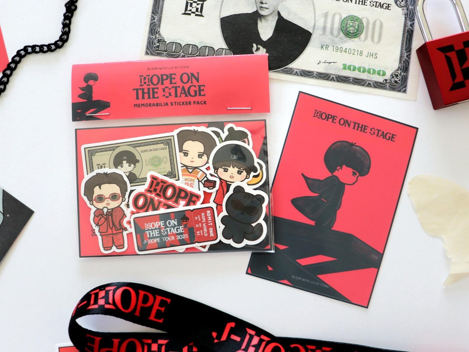 Hope Concert Tour Memorabilia Sticker Pack | Cute KPOP Idol Bias Fanart ...