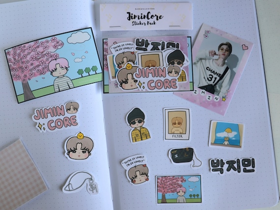 BTS JIMIN Jimincore Sticker Set - Etsy