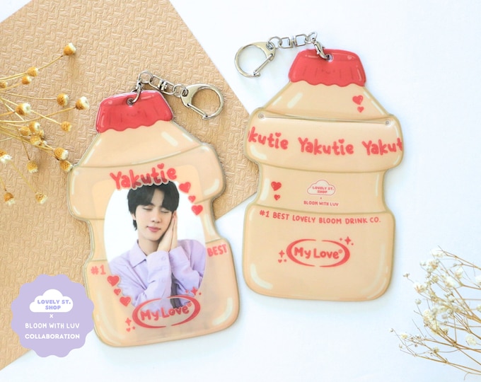 Cute Yakult Yogurt Drink Photocard Holder Kawaii KPOP PC Holder ...