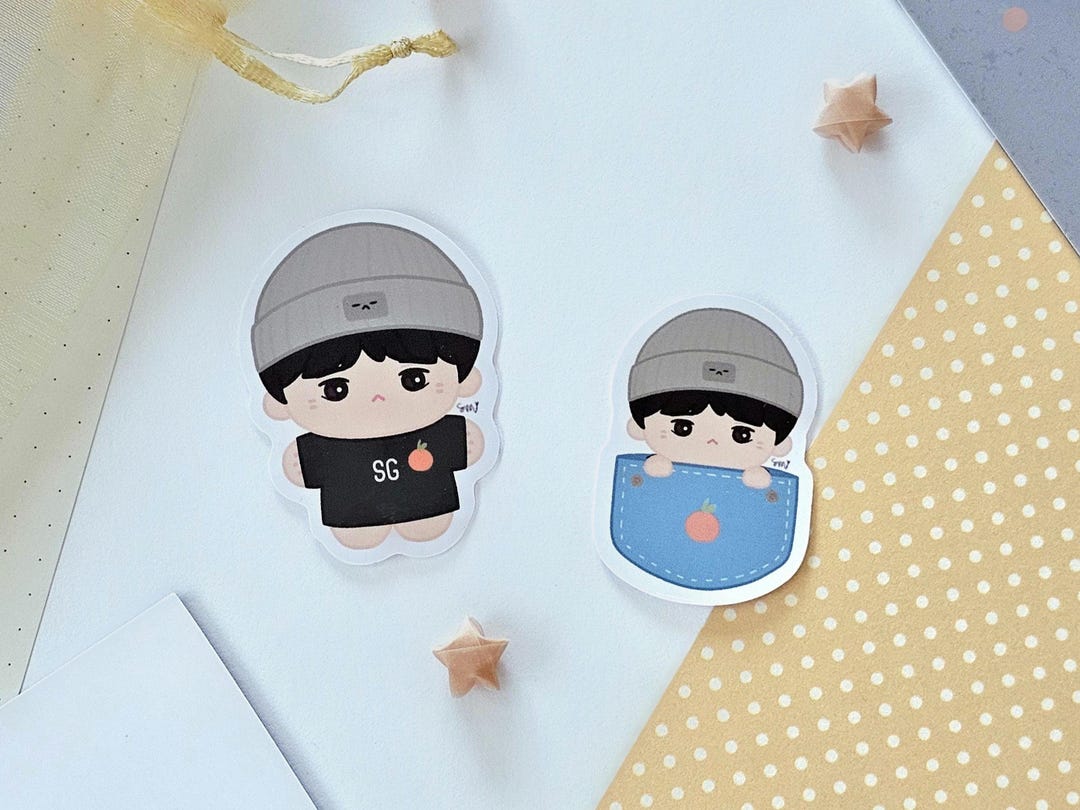 Pocket-sized Yoongi Mini Sticker Set | Suga Waterproof Vinyl Stickers ...