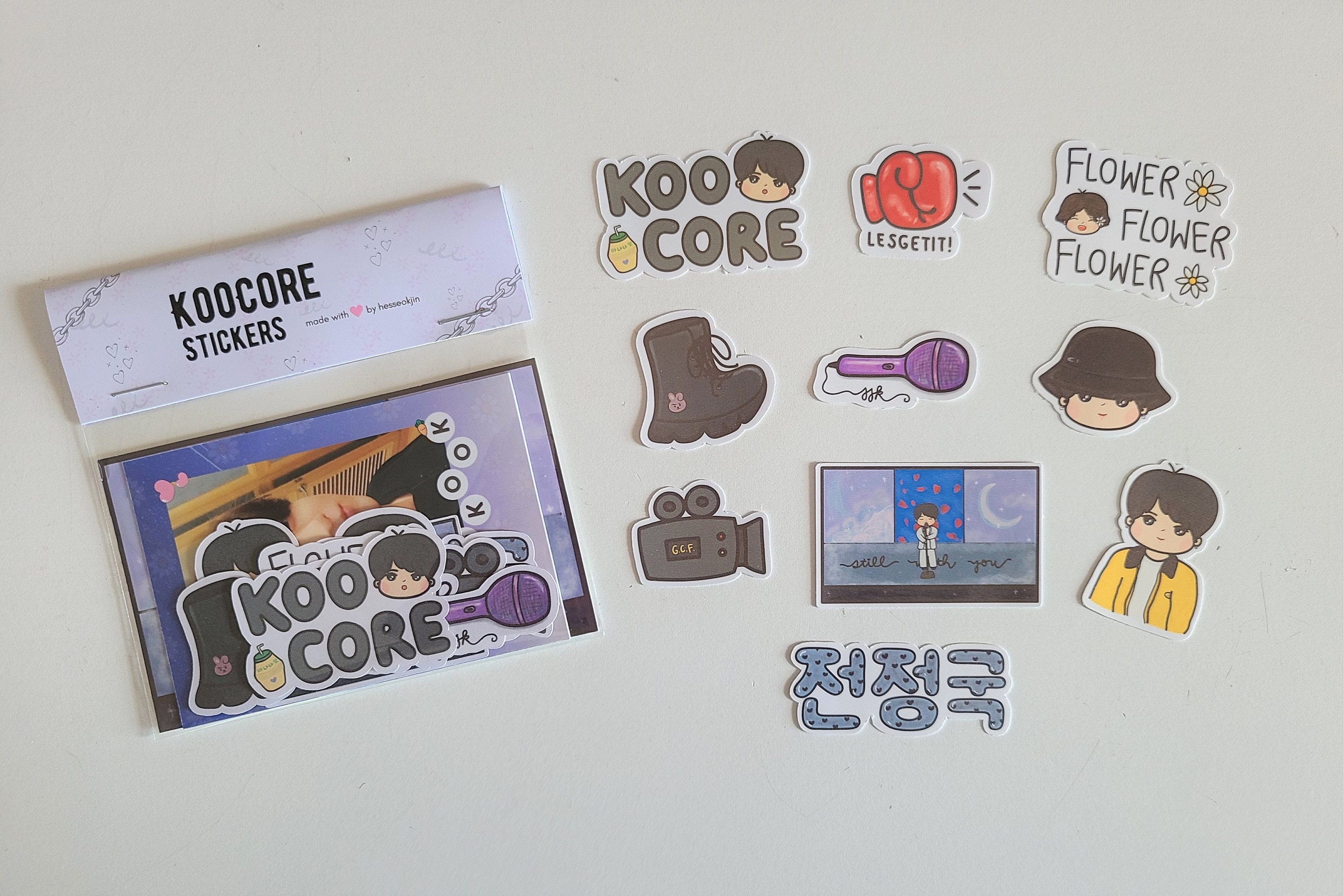 Stickers Stickers, Labels & Tags Jungkook KooCore Sticker Pack Paper ...