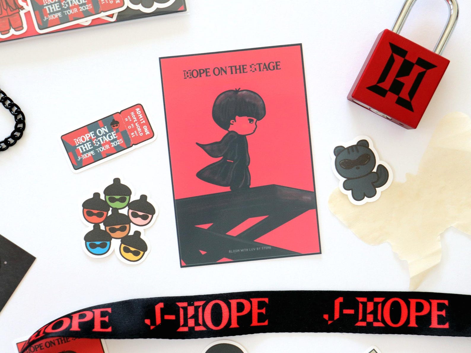 Hope Concert Tour Memorabilia Sticker Pack | Cute KPOP Idol Bias Fanart ...