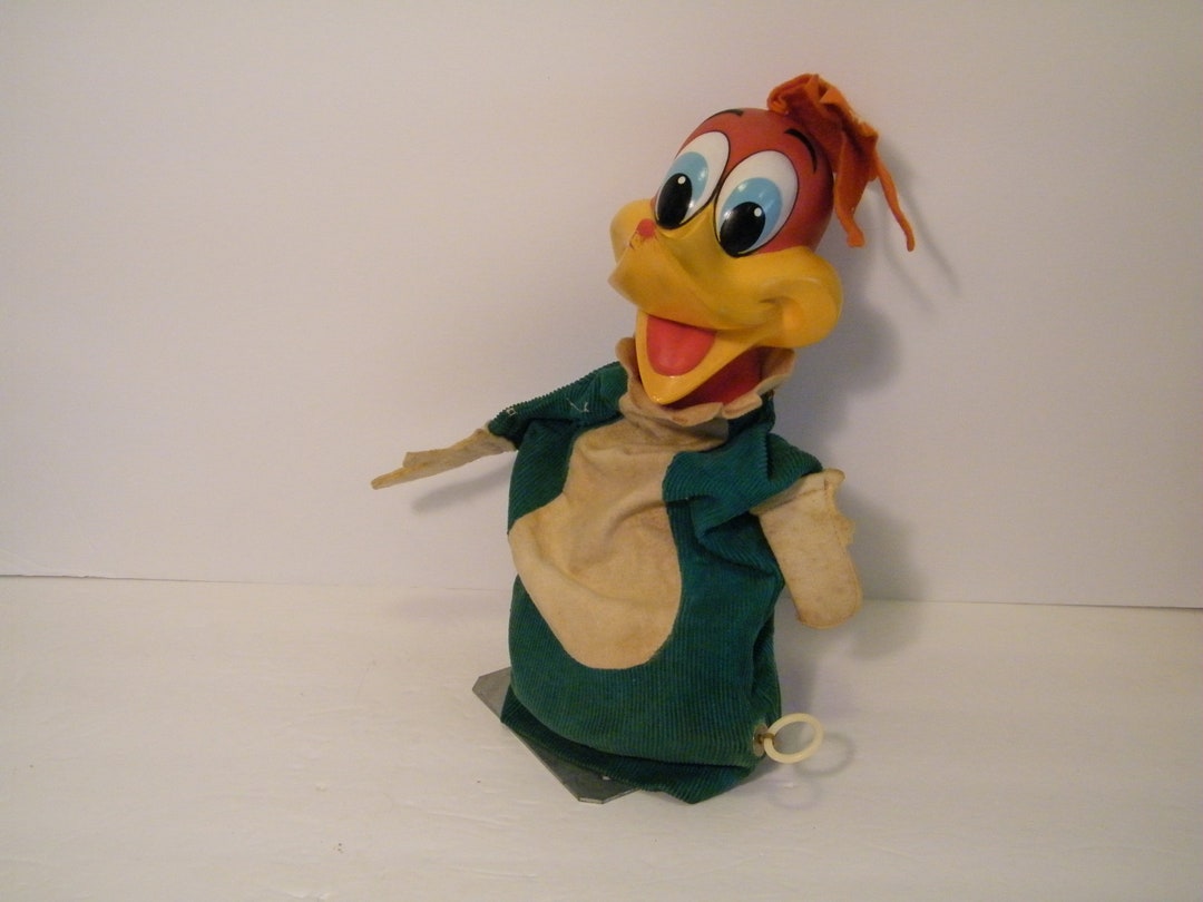 Woody Woodpecker Talking Hand Puppet, 1962 Mattel, Vintage Mid Century ...