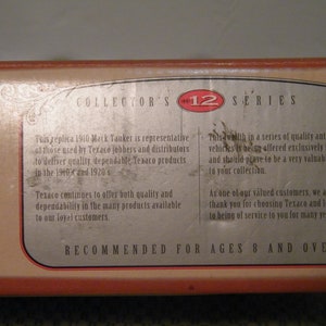 1910 Mack Texaco Tanker Die Cast Truck Coin Bank NEW in Box From ERTL ...