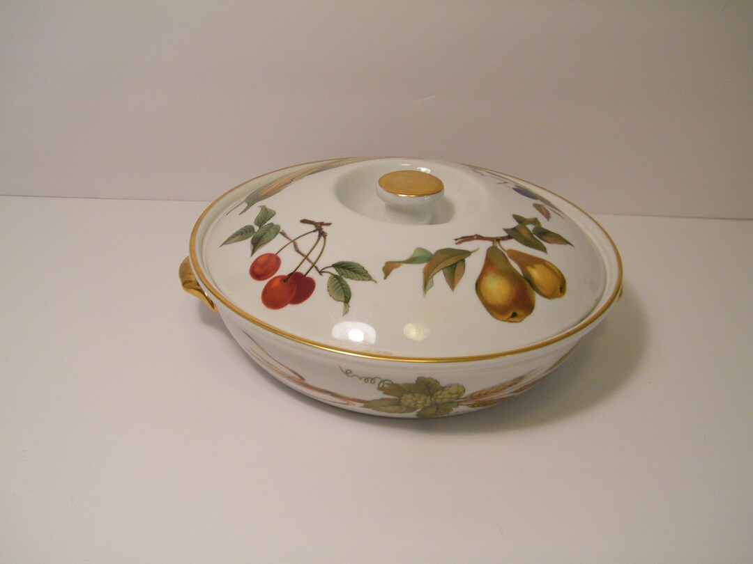 Evesham Gold 1 Quart Casserole From Royal Worcester England, Vintage ...