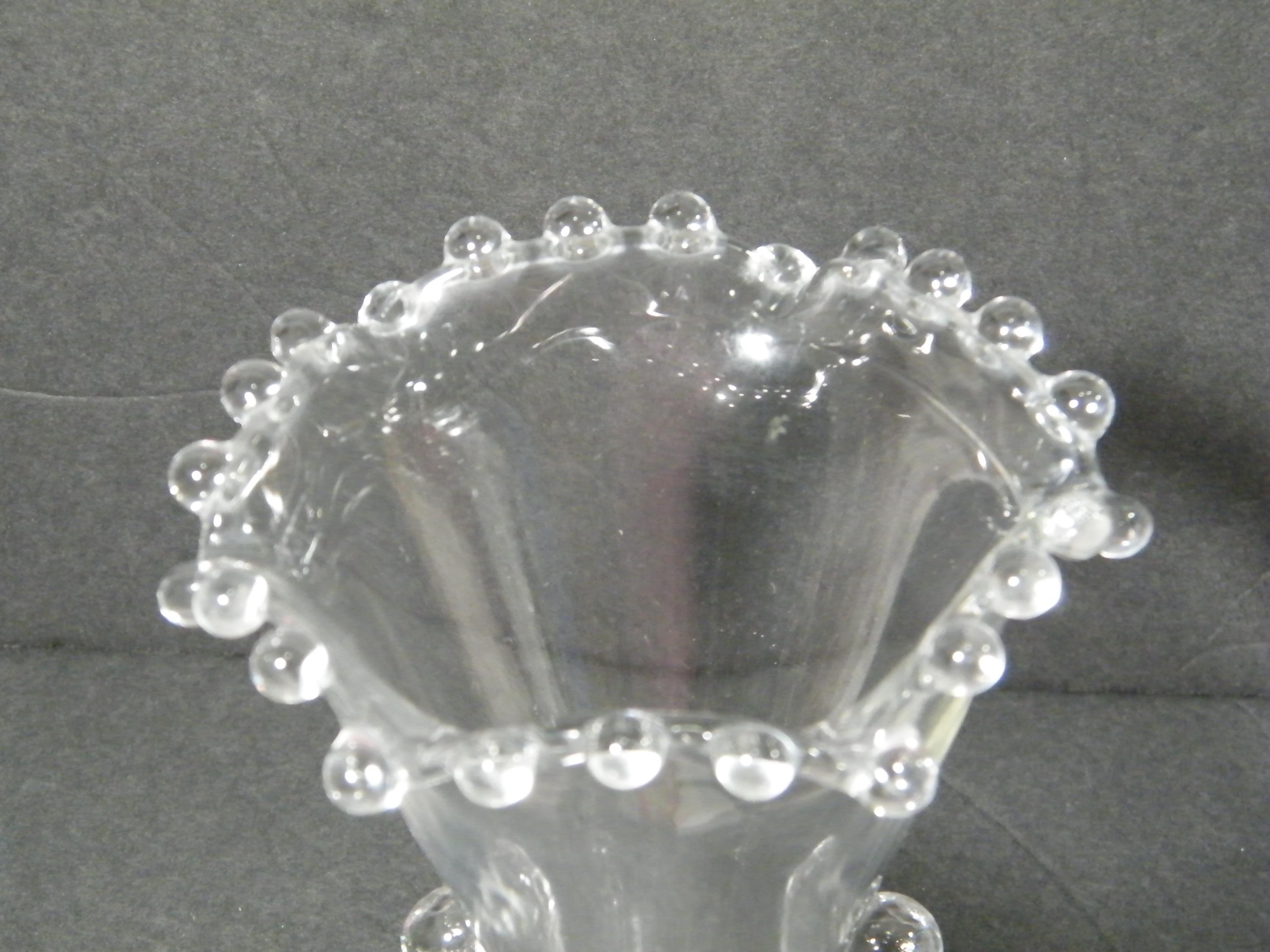 Candlewick Ruffled Rim Vase From Imperial Glass Co, Vintage 1940s to ...