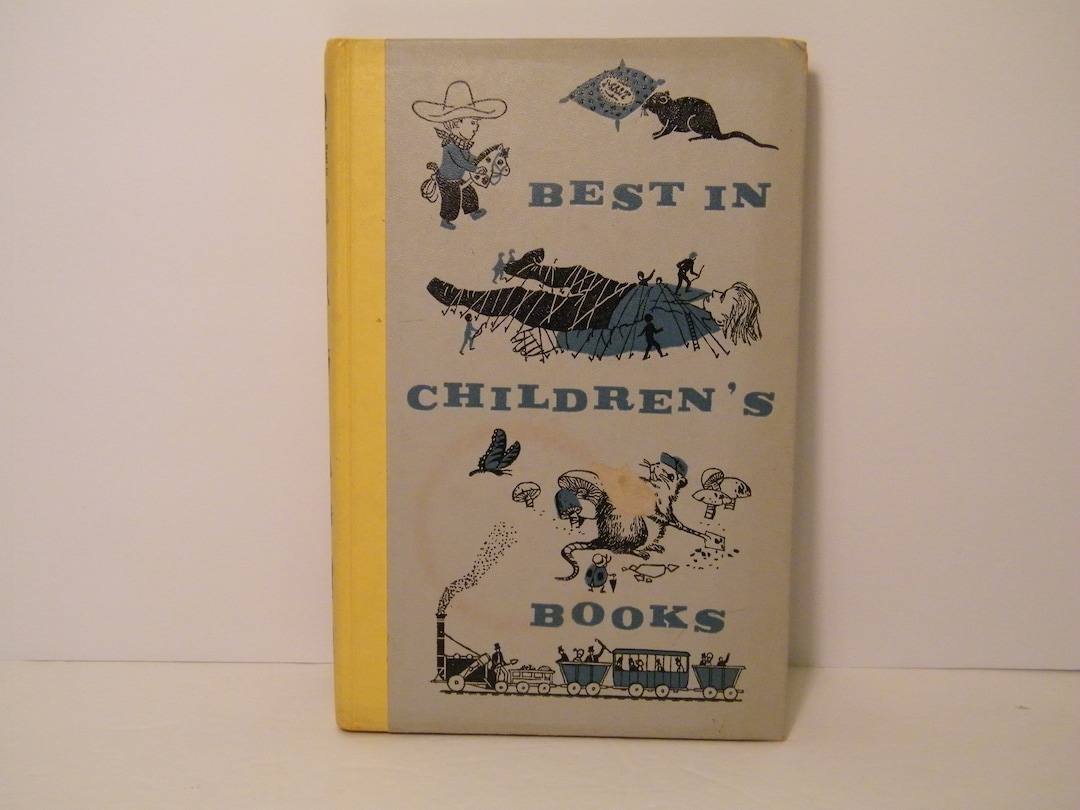 1958 Best in Childrens Book, Vintage Hardcover Story Book With 10 Great ...