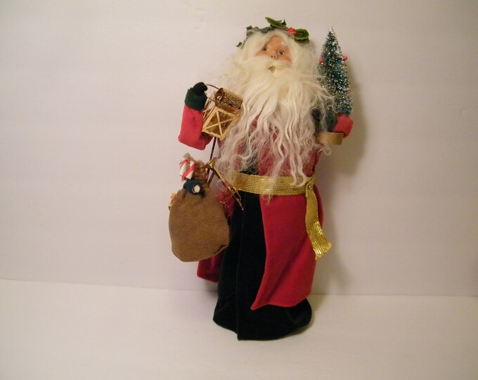 Byers Choice Carolers Old English Santa, Vintage Used Doll With Wear on ...
