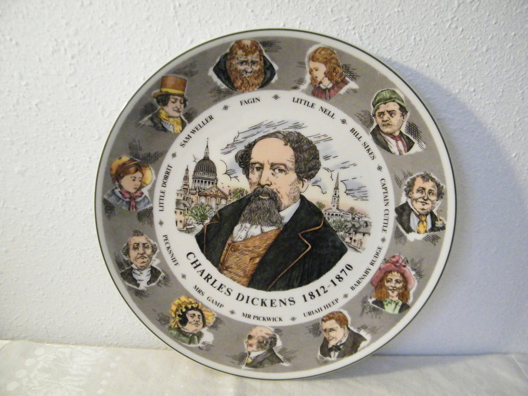 Charles Dickens and Characters Plate by Royal Doulton English China ...