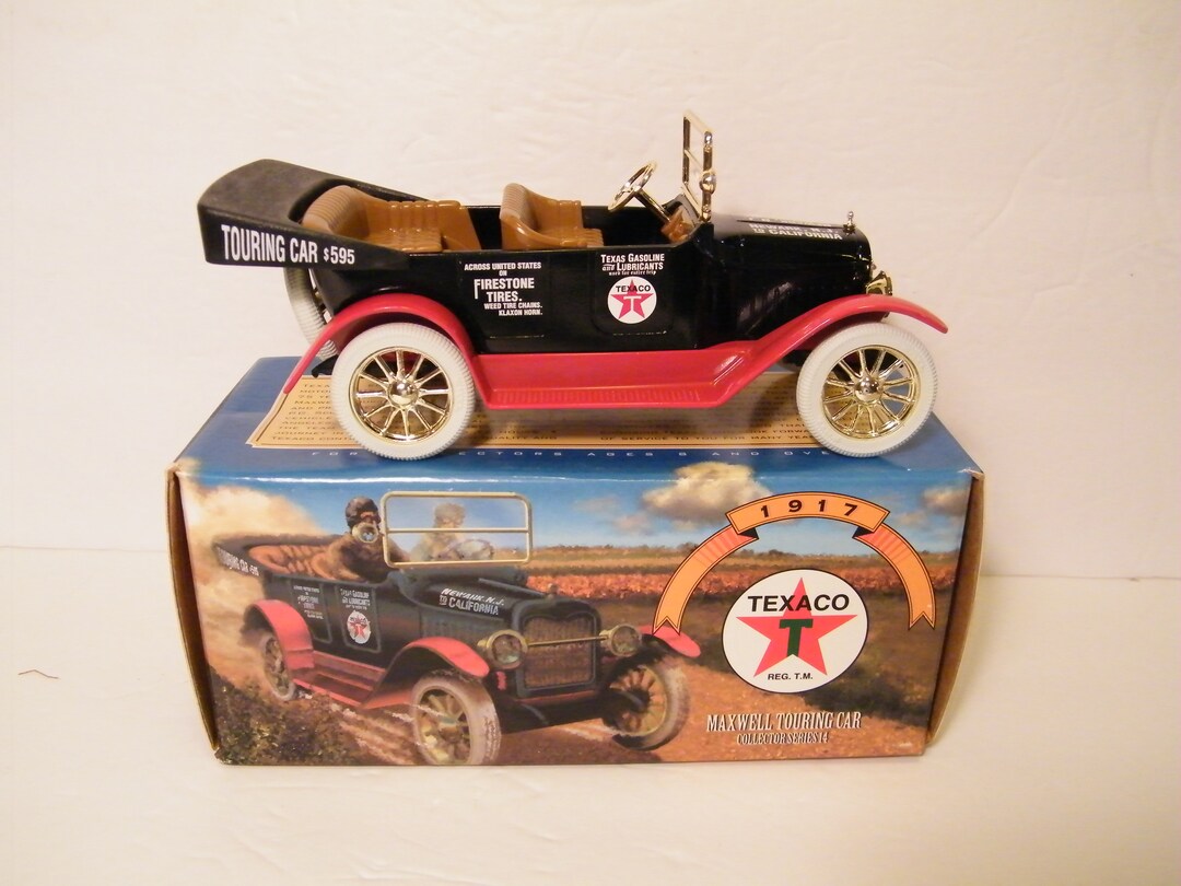 ERTL Texaco 1917 Maxwell Touring Car Bank NIB, Vintage 1997 Die Cast ...