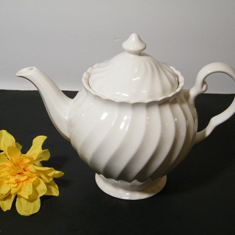White Teapot - Etsy