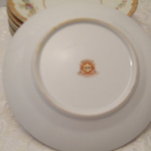 7 Yamaka Tajimi Occupied Japan Bread or Dessert Plates, Vintage 1940s ...