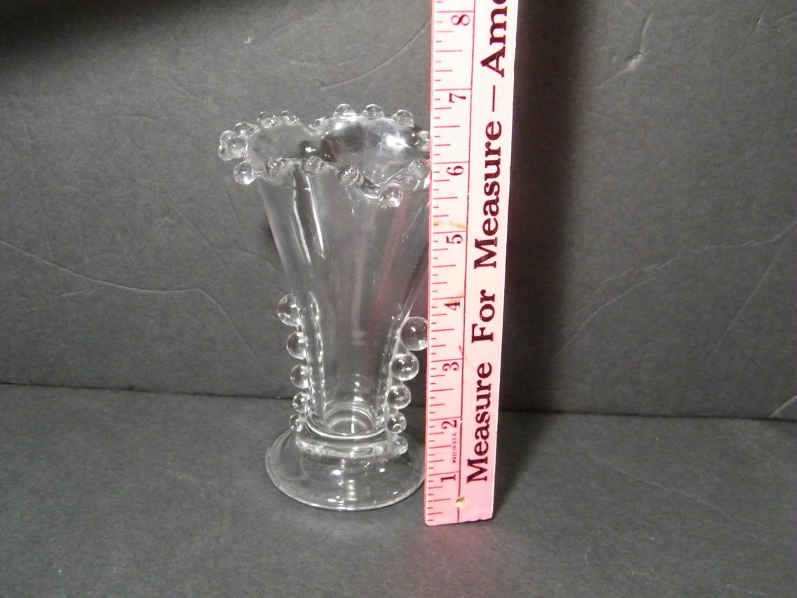 Candlewick Ruffled Rim Vase From Imperial Glass Co, Vintage 1940s to ...