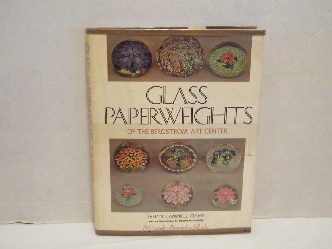 Glass Paperweights of the Bergstrom Art Center Hard Cover Book, Vintage ...