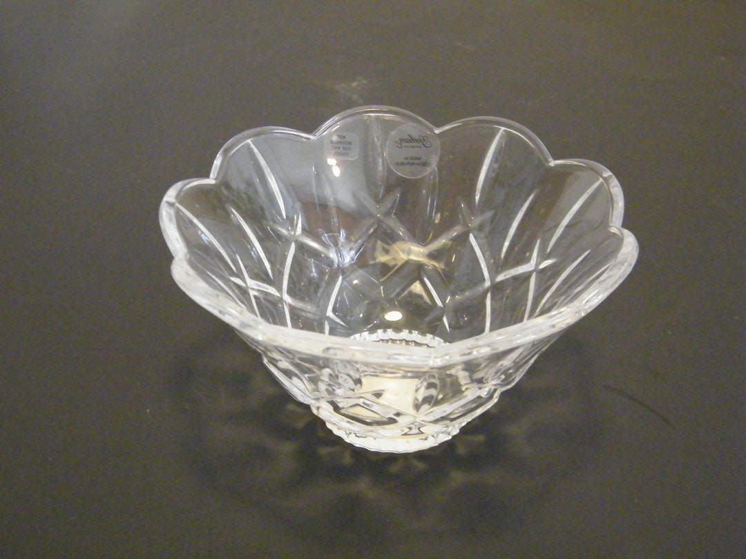 Gorham Lady Anne Full Lead Crystal Candy Bowl, Vintage Czech Republic ...