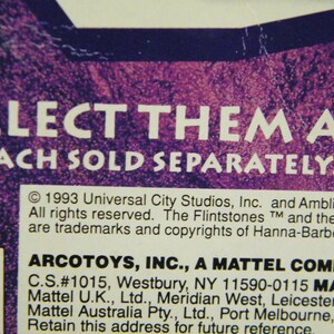 Fred Flintstone Toy by Mattel, Vintage Bendable Posable 1993 ...