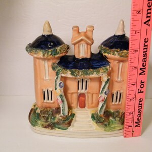 Antique Staffordshire Pottery Castle With Flat Back 7.5 Inches Tall ...