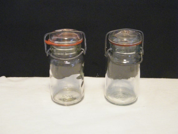 2 Wire Side Canning Jars With Glass Lids 1879 K7 and 1873 K 8 - Etsy