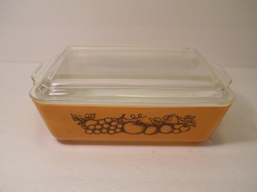 Pyrex Casserole Dish 0503 With Glass Lid in Old Orchard Pattern ...