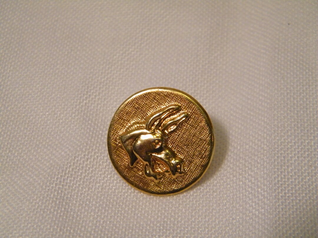 Donkey Lapel Pin in Gold Tone Finish, Vintage Democratic Symbol Will ...