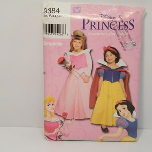 Simplicity 9384 Snow White and Sleeping Beauty Pattern UNCUT Size A, 3 ...