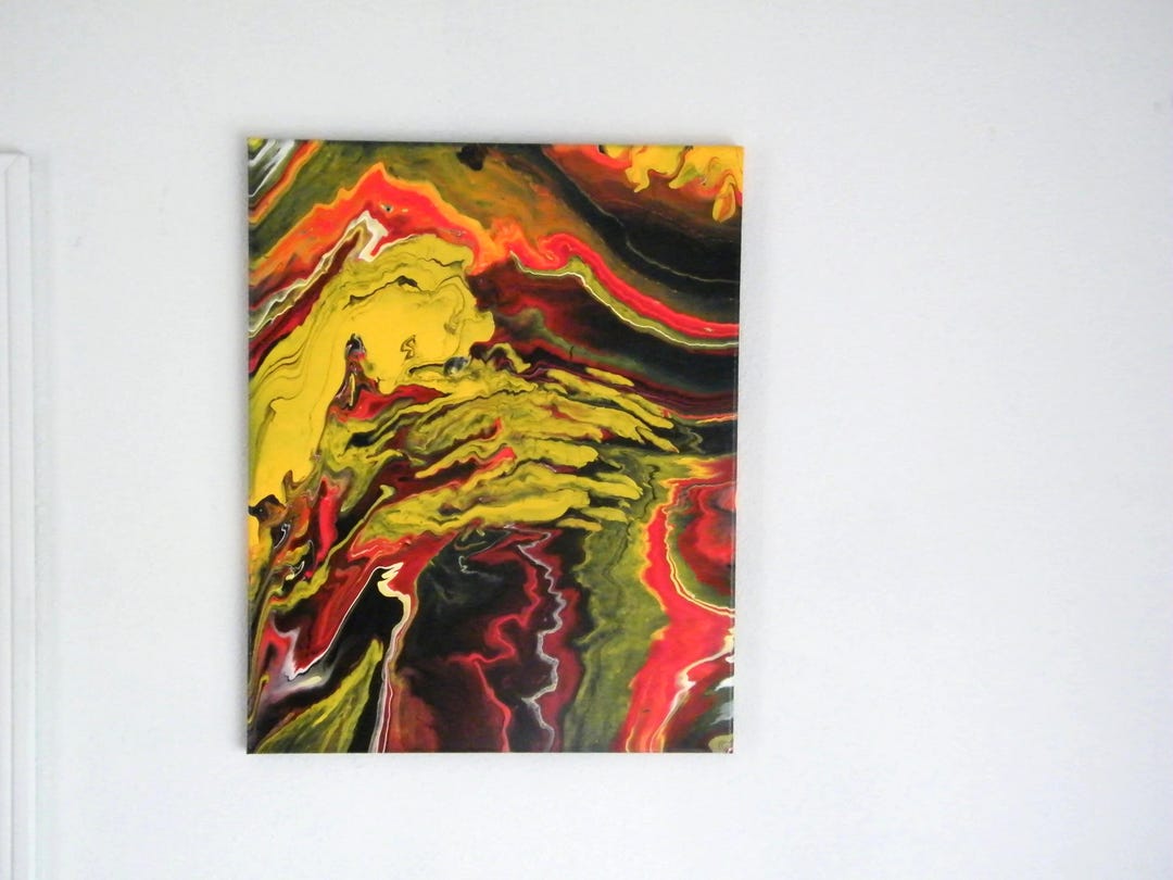 Dragons Lair, Vivid Acrylic Color Original Art Wall Decor is 16 X 20 on ...